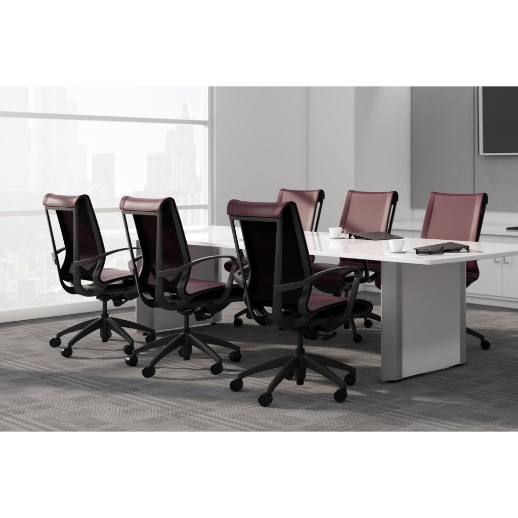 Cydia Upholstered Conference Chair | 9to5 Seating Alan Desk