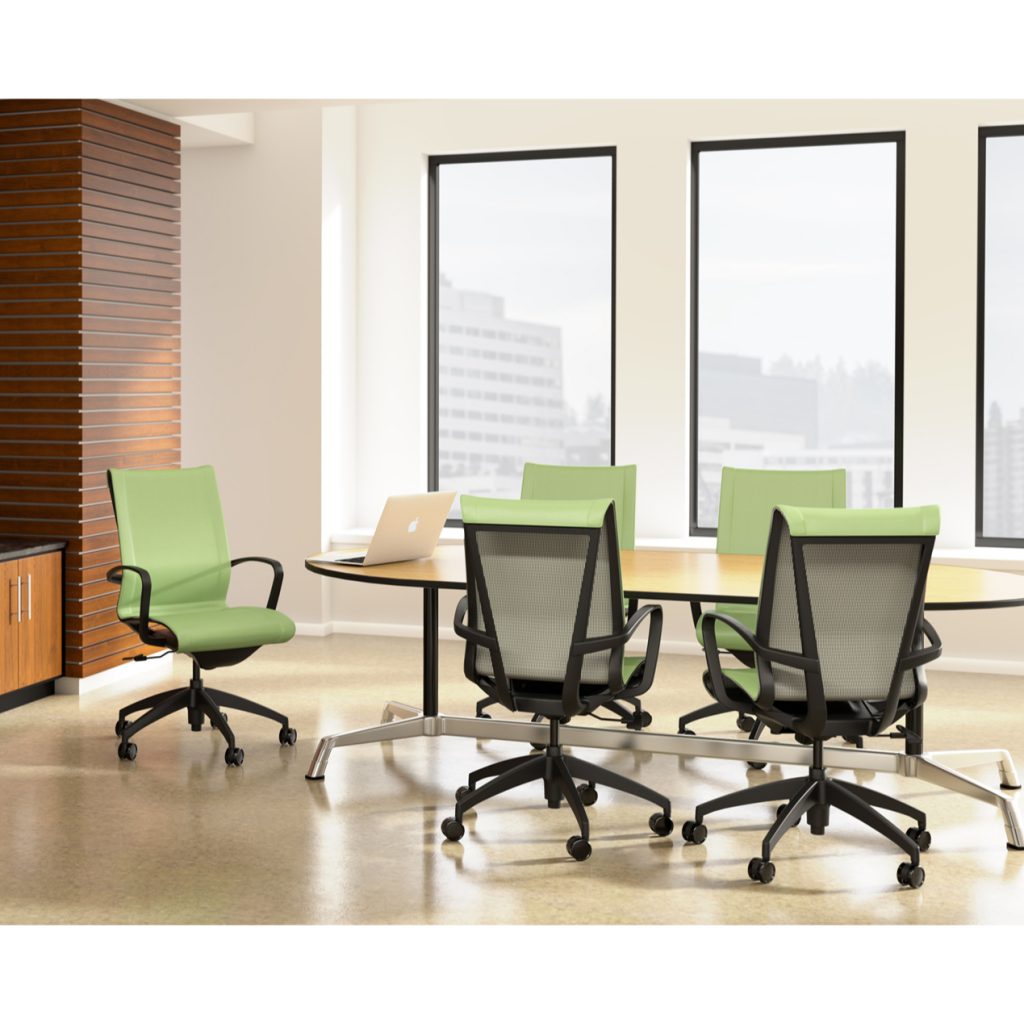 Cydia Upholstered Conference Chair | 9to5 Seating Alan Desk