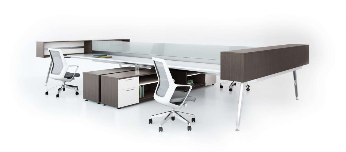 Eleven Benching System | OFS | Alan Desk Benching System