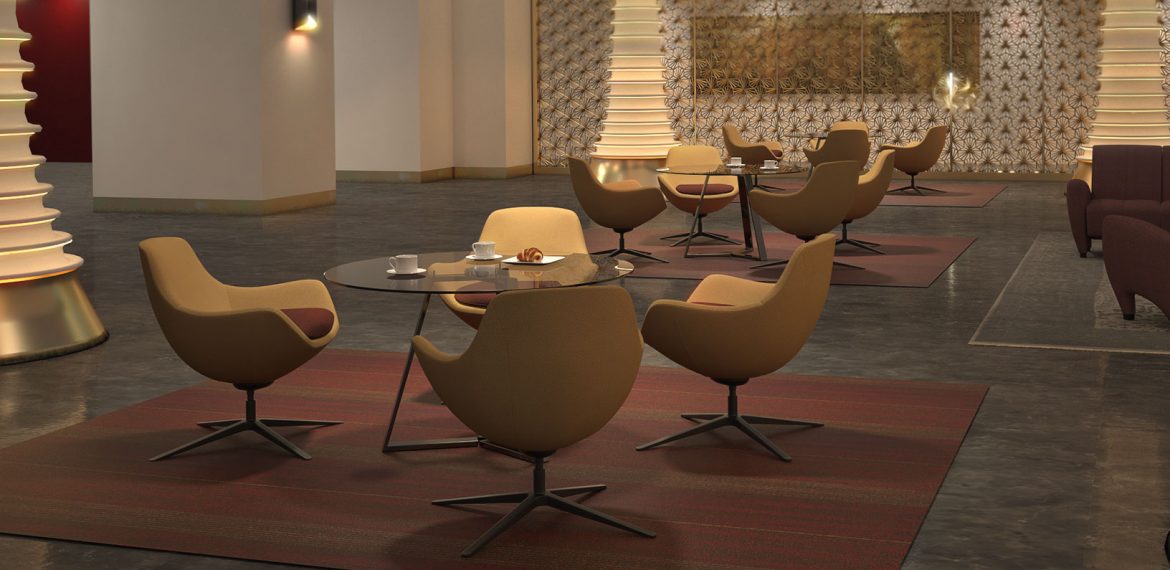 Comet Lounge Chair | Via Seating | Alan Desk Lounge Chair