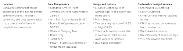 Luna Banquette Seating by Stylex | Alan Desk | Los Angeles