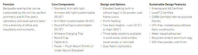 Luna Banquette Seating by Stylex | Alan Desk | Los Angeles